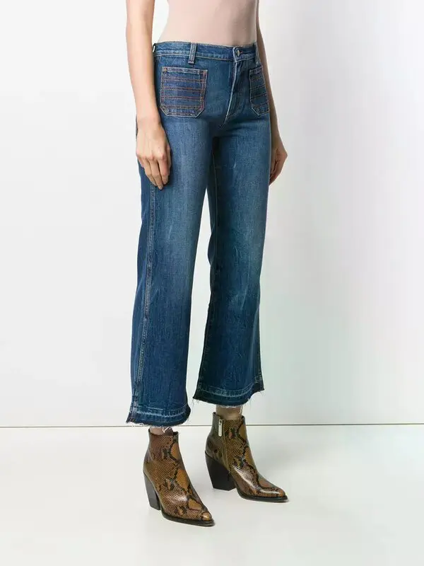 Philosophy Di Lorenzo Serafini Cropped Flare Jeans