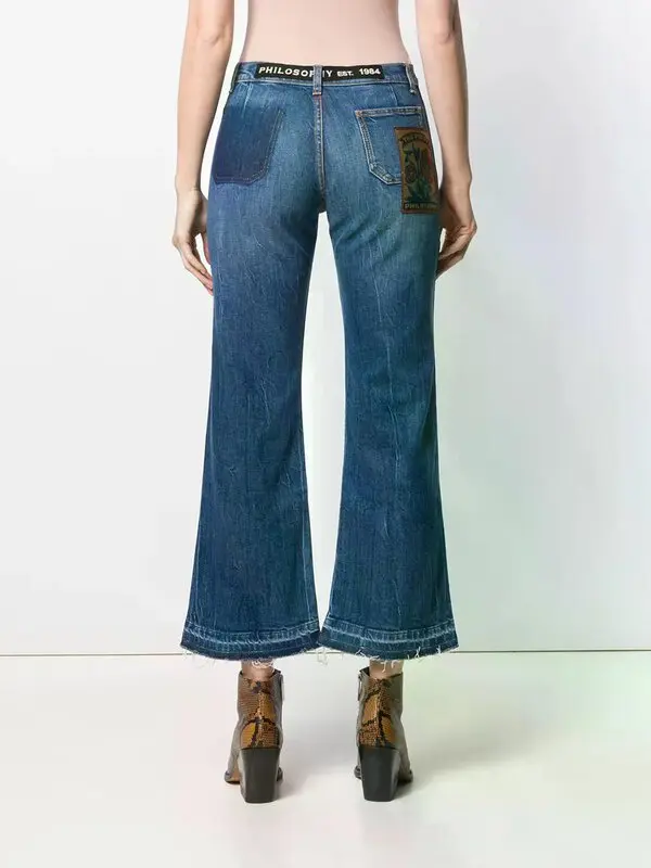 Philosophy Di Lorenzo Serafini Cropped Flare Jeans
