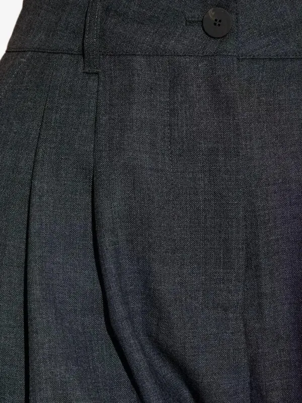 Studio Nicholson Pleated Tapered Wool Trousers