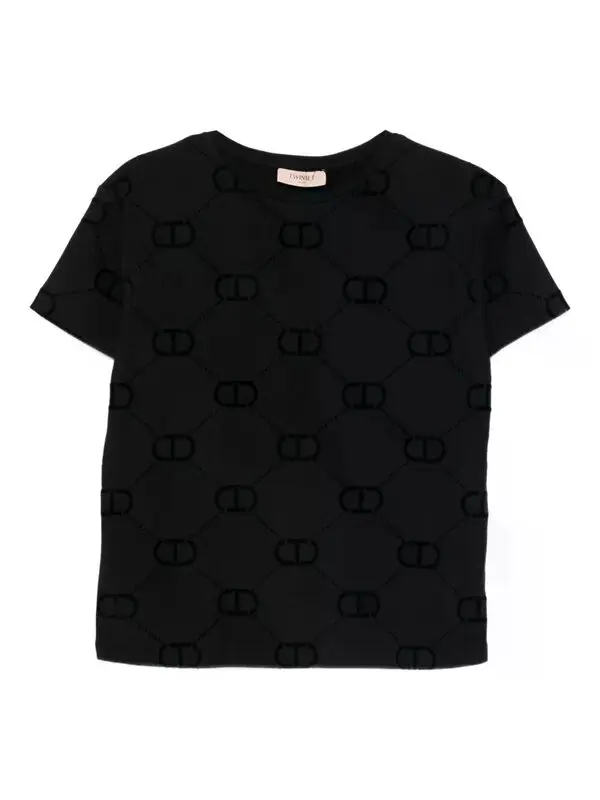 TWINSET Logo Pattern T-shirt