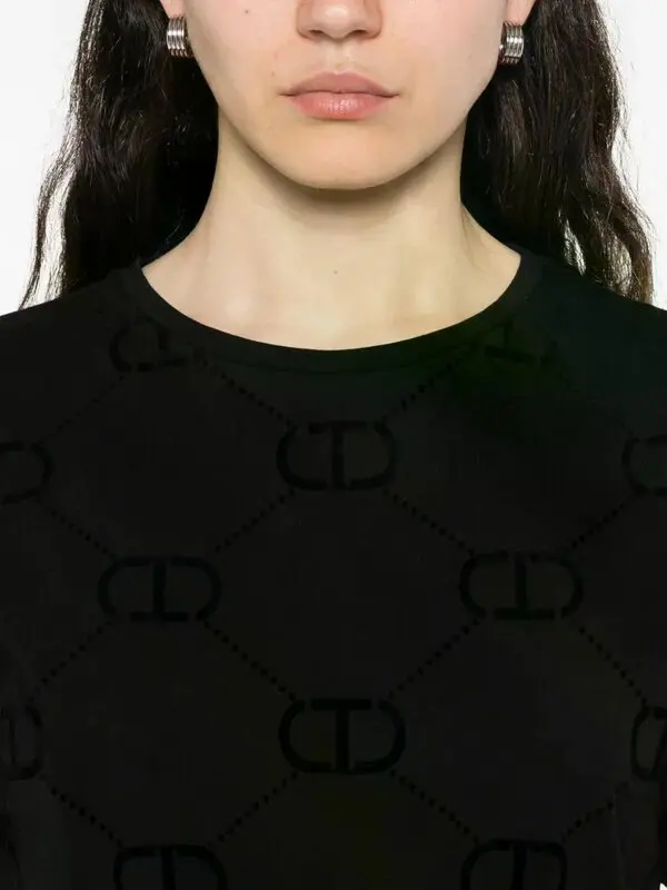 TWINSET Logo Pattern T-shirt