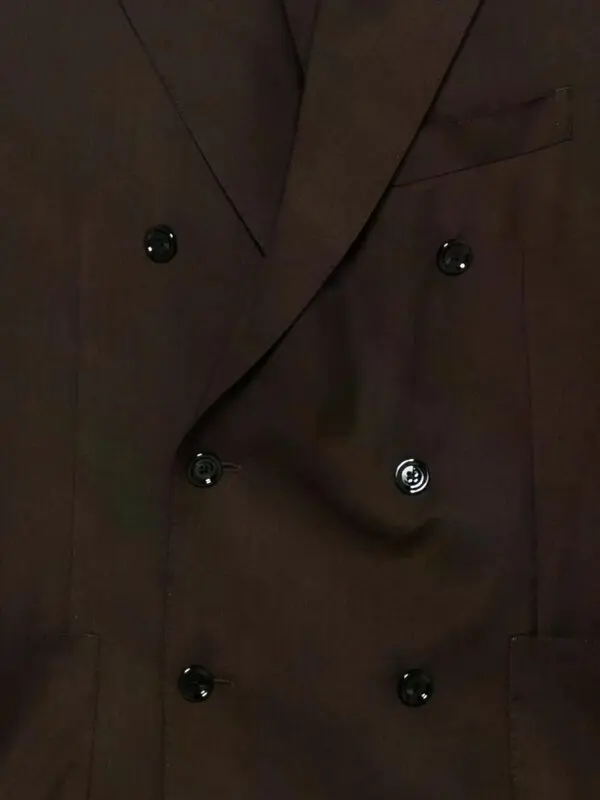 LARDINI Double-breasted Blazer - Brown
