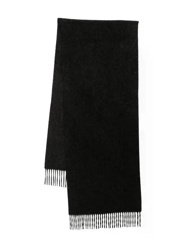 N.peal Large Woven Scarf - Grey