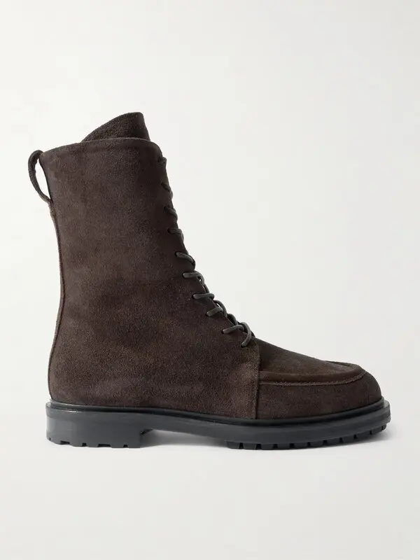AeydĒ Tate Suede Lace-up Ankle Boots - Brown
