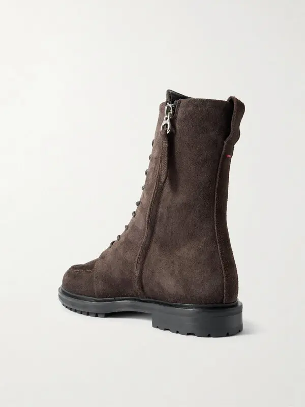 AeydĒ Tate Suede Lace-up Ankle Boots