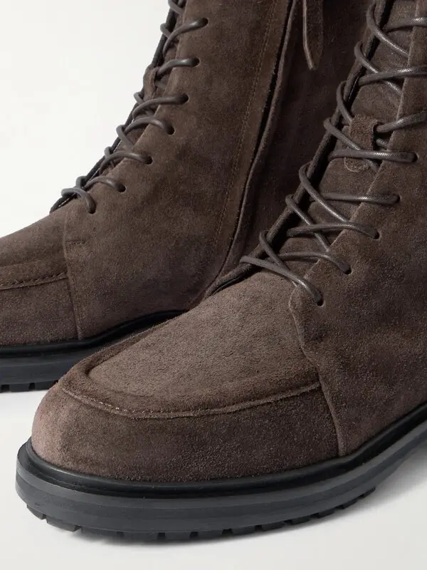 AeydĒ Tate Suede Lace-up Ankle Boots