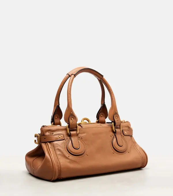 Chloé Paddington Leather Shoulder Bag - Brown