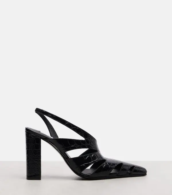 Alaïa Cut-out Leather Slingback Pumps