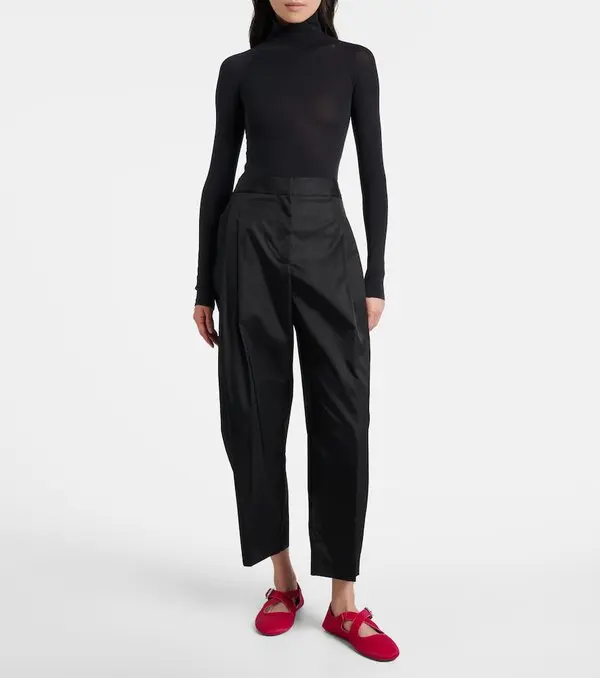 Alaïa Calf Hair Ballet Flats With Buckle Fastening