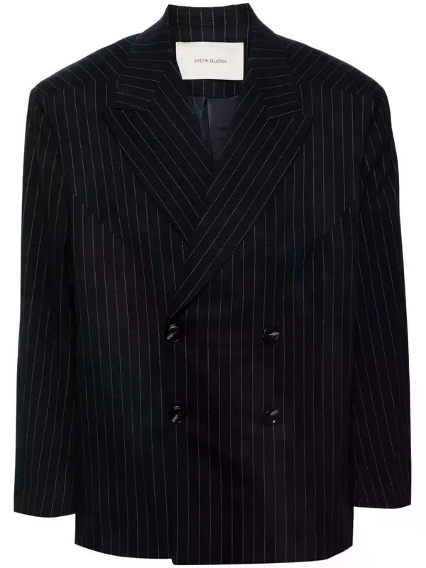 ENTIRE STUDIOS Double-breasted Pinstripe Blazer