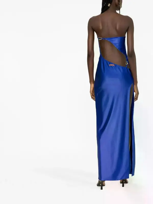 Heron Preston Strapless Dress With Carabiner Detail