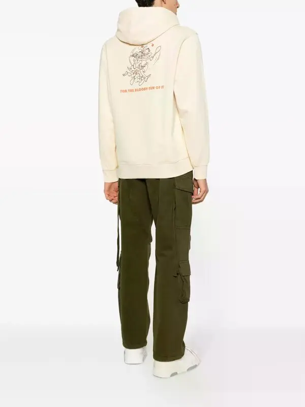 PALMES Slogan-print Cotton Hoodie