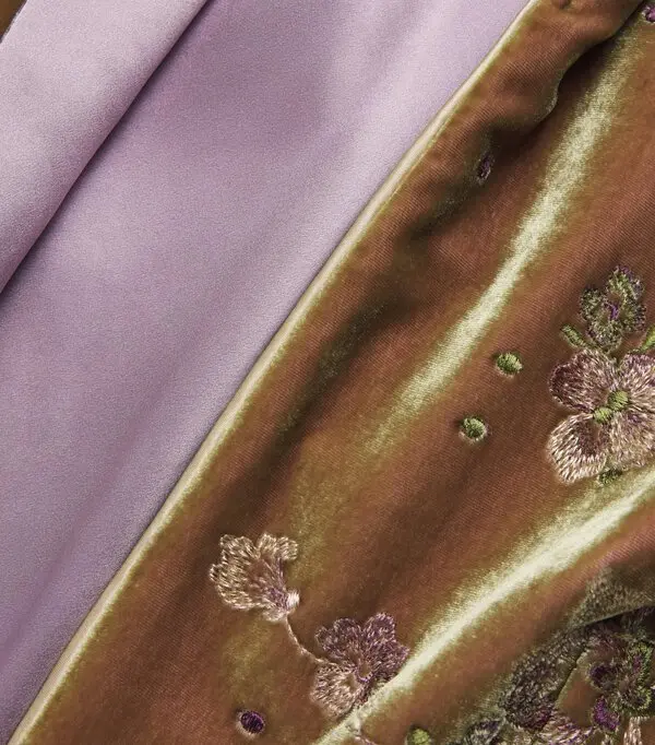 DANIEL HANSON Velvet Embroidered Robe