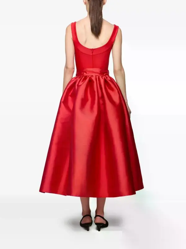 ATU BODY COUTURE Gathered Satin Skirt - Red
