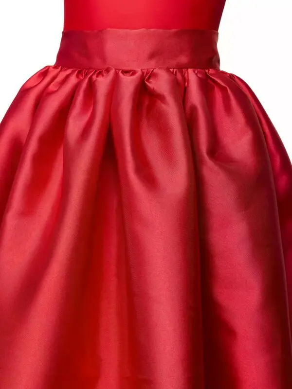 ATU BODY COUTURE Gathered Satin Skirt - Red