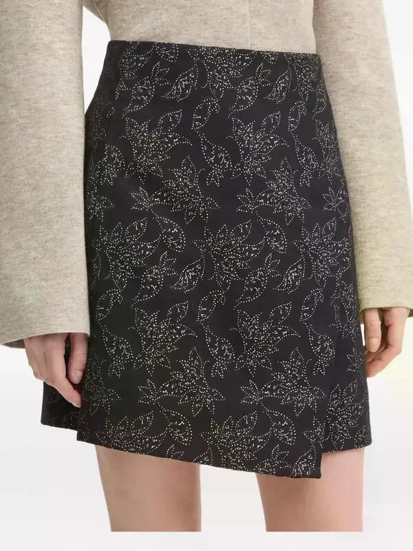 BRUUNS BAZAAR Floral Print Asymmetric Mini Skirt