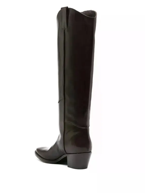 P.a.r.o.s.h Knee-high Leather Boots - Brown