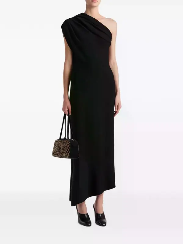 Khaite Asymmetric Dress In Wool Blend