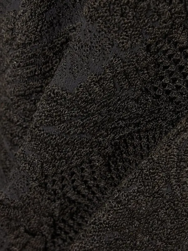 Alaïa Silk-blend Jacquard Knit Turtleneck Midi Dress
