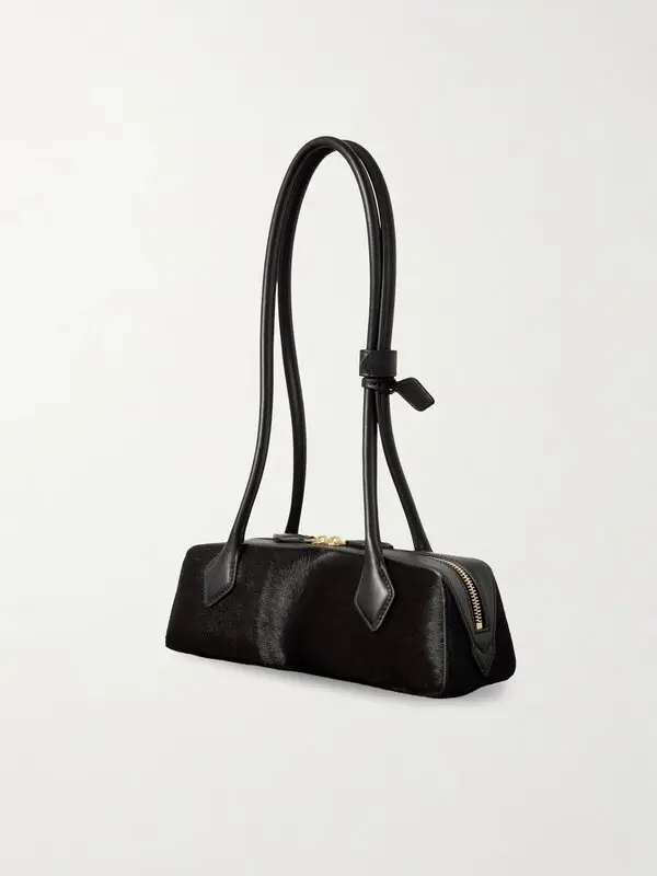 Alaïa Le Teckel Small Calf Hair Shoulder Bag - Brown
