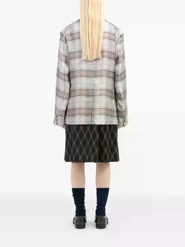 PIERRE-LOUIS MASCIA Checked Double-breasted Blazer