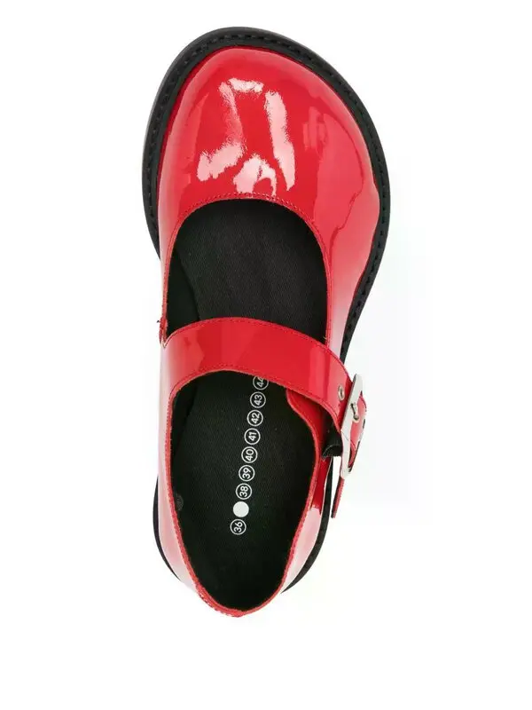 PHILEO 075 Patent Leather Buckled Flats