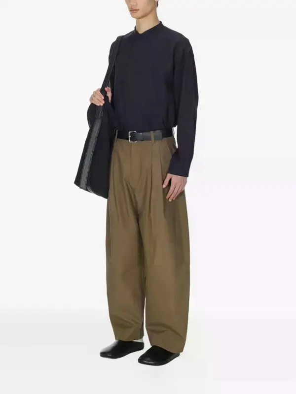 Studio Nicholson Karst Grandad-collar Shirt - Blue