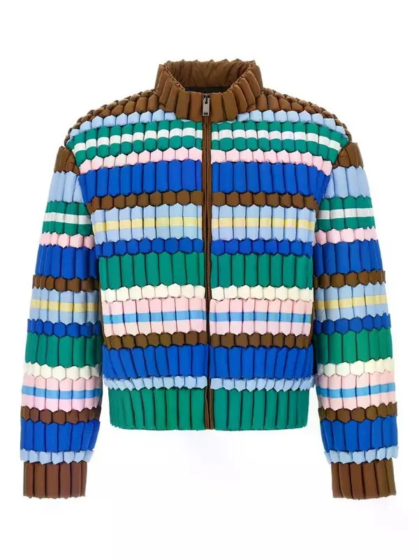 RAXXY Padded Striped Bomber Jacket