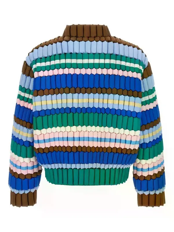 RAXXY Padded Striped Bomber Jacket