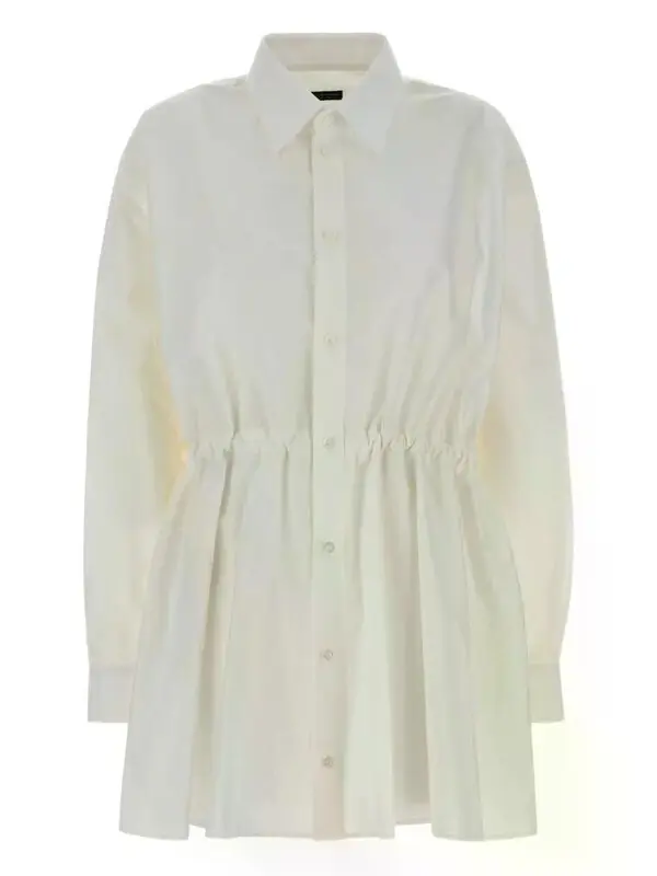 Balenciaga Cotton Shirt Dress With Button Fastening