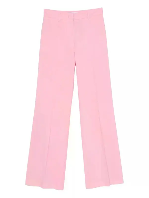 MSGM Virgin Wool-blend Wide Leg Trousers - Pink