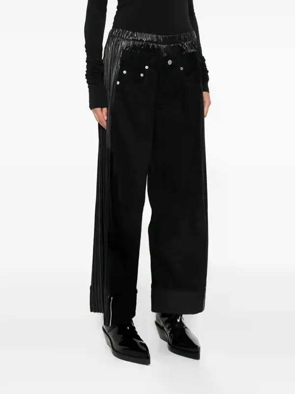 Junya Watanabe Pleated Panel Denim Trousers