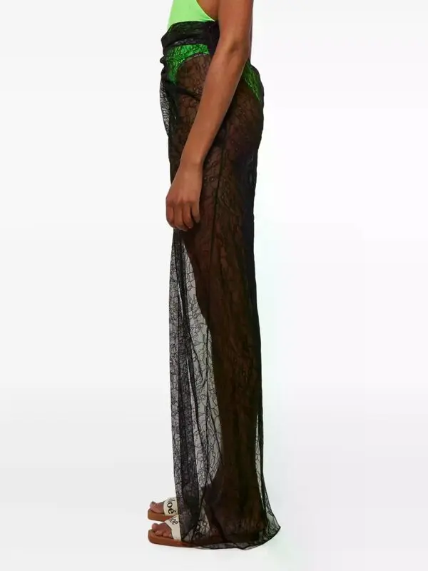 LAQUAN SMITH Lace Wrap Cover-up