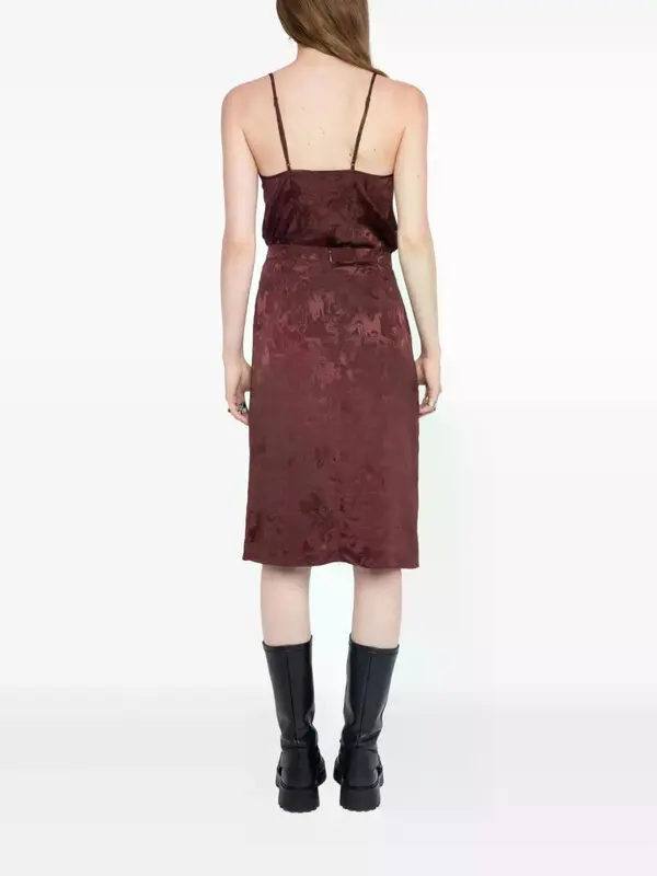 Zadig&Voltaire Horse Motif Lace Midi Skirt
