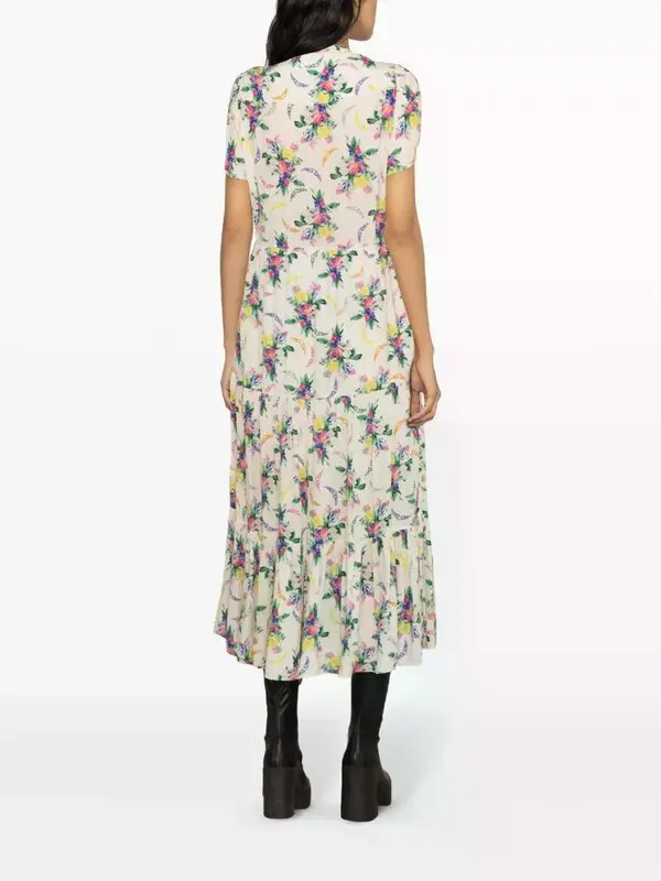 Zadig&Voltaire Soft Bouquet" Floral Print Midi Dress