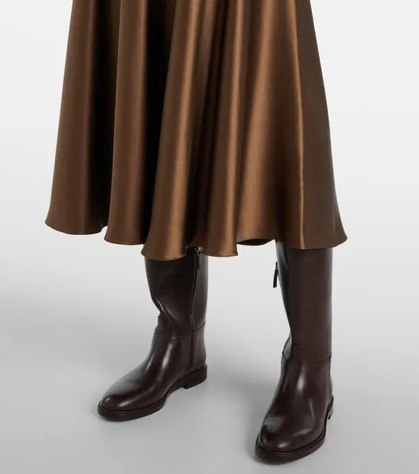 Altuzarra Silk Satin Midi Skirt