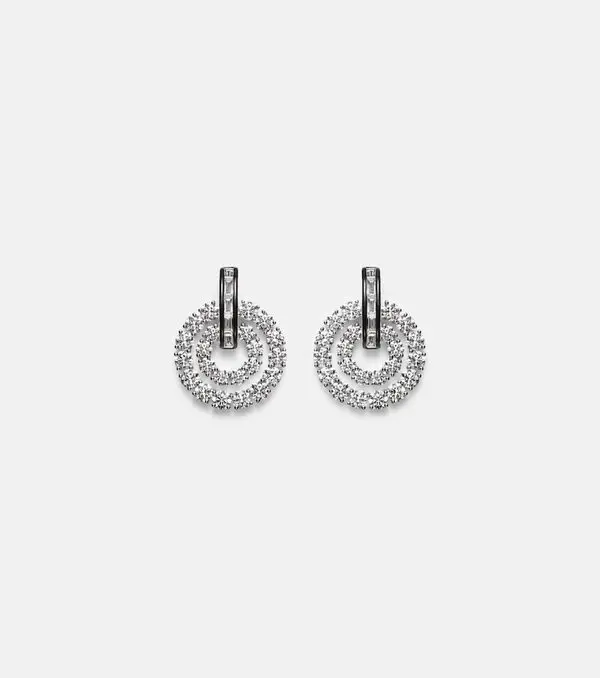 KAMYEN Diana 18kt White Gold And Diamond Earrings - Silver