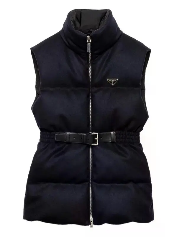 Prada Padded Triangle-logo Gilet