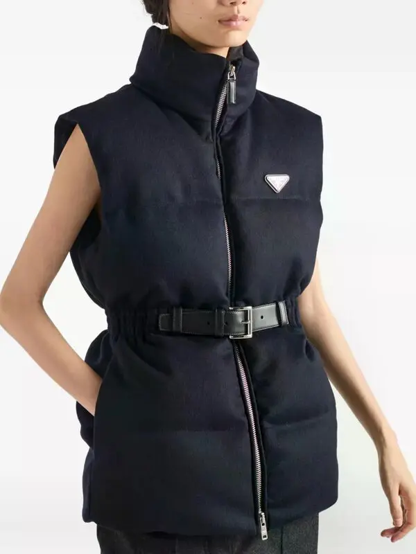 Prada Padded Triangle-logo Gilet
