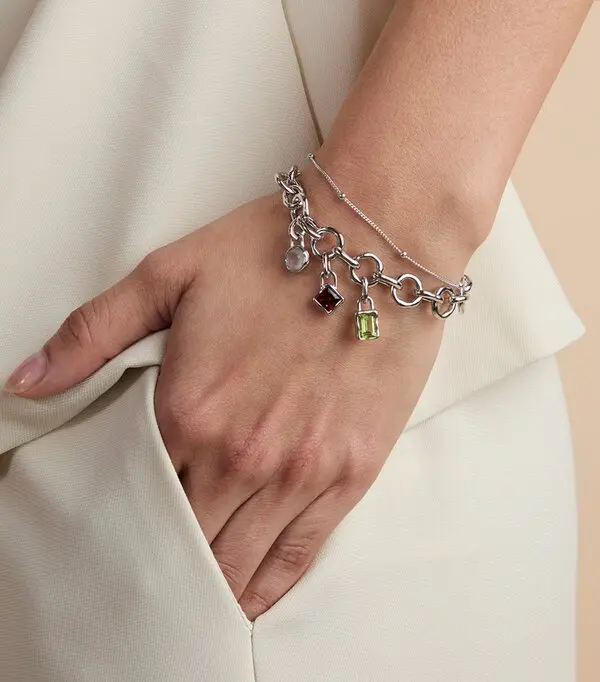 ASTRID & MIYU Rhinestone-plated August Birthstone Charm