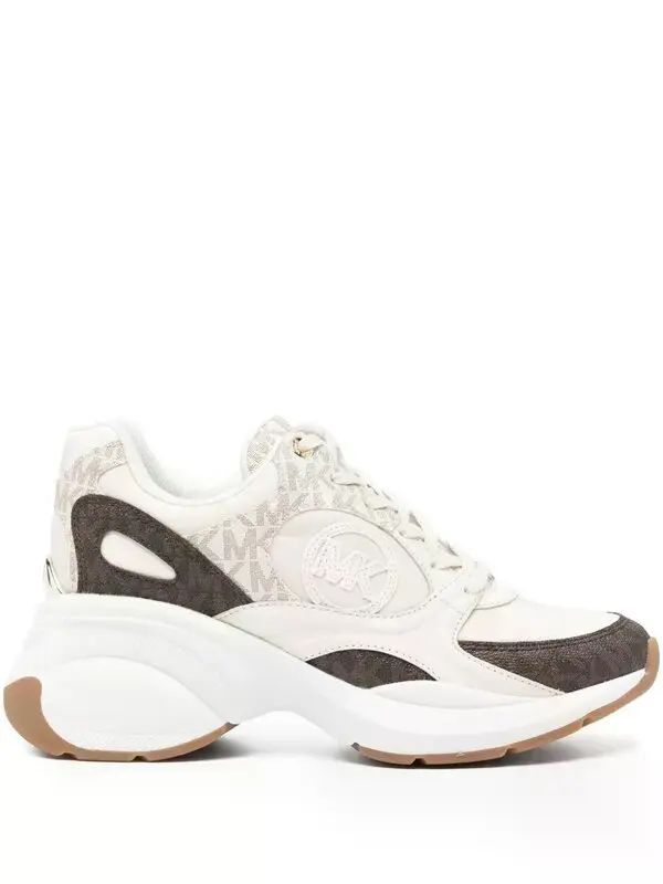 Michael Kors Zuma Lace-up Sneakers - Neutrals
