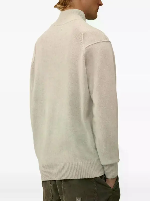 C.P. COMPANY Half-zip Sweater - Neutrals