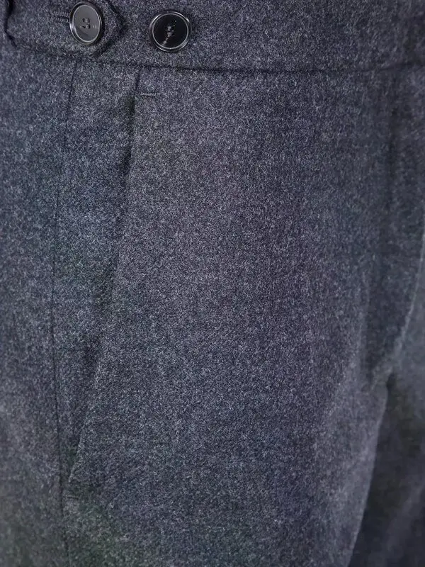 DARKPARK Button-fastening Wool Trousers - Grey