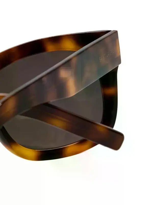 Saint Laurent Sl 650 Monceau Square-frame Sunglasses - Brown