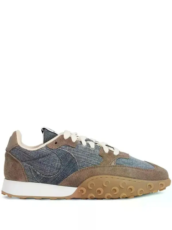 MARINE SERRE Paneled Lace-up Sneakers