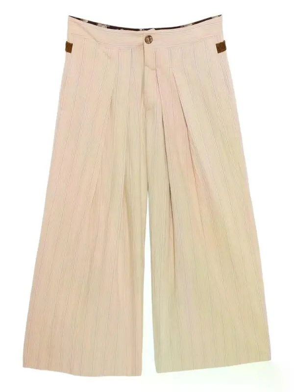 COMMUNS Striped Wide-leg Trousers