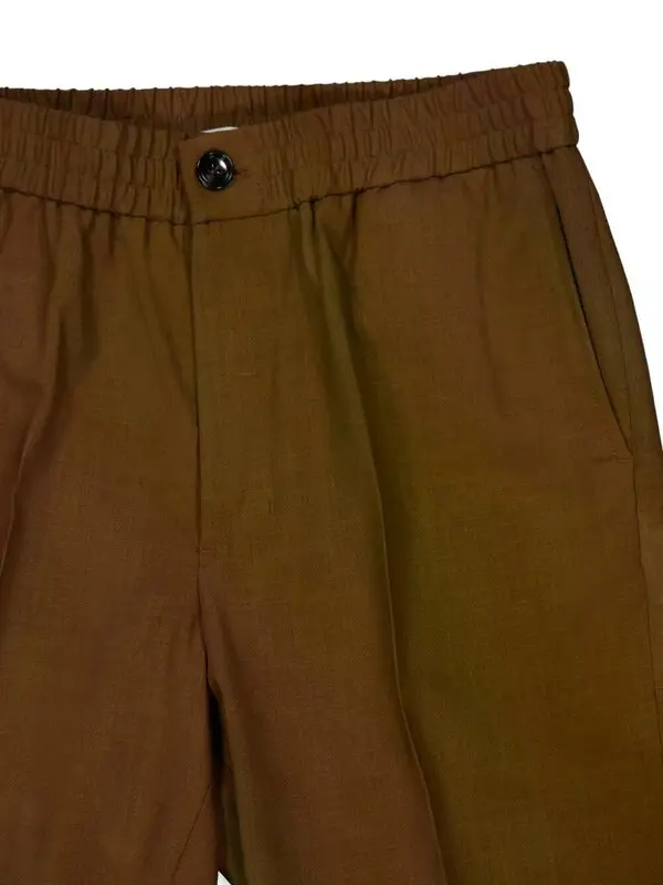 AMI Paris Elasticated Waist Wool Trousers