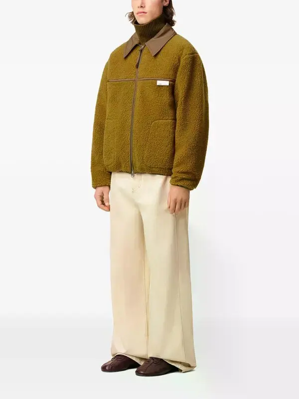 AMI Paris Zip-fastening Point-collar Jacket