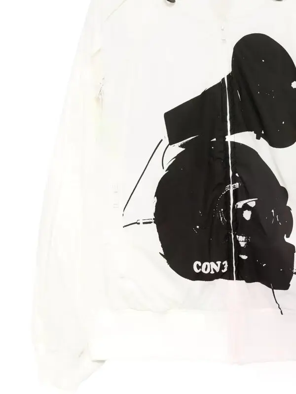 Undercover Graphic Print Bomber Jacket - Neutrals