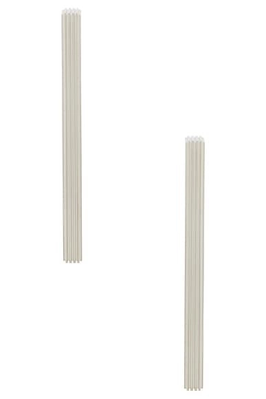 Khaite Empire Long Earrings - Silver